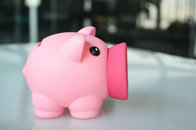 12cm Length Colorfull Piggy Bank Money Box With Mouth Open , Cute Piggy Banks For Adults