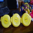 Racing Floating Yellow Duck Number Printed , Personalised Rubber Bath Ducks Weighted