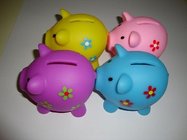 Childrens Money Boxes Piggy Banks , Pig Money Box For Saving Notes