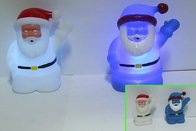 Christmas LED Flashing Santa Light Up Bath Ducks / Dolphin Night Light Luminous Toy