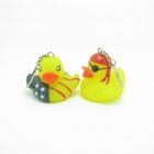 Lovely Pirate Baby Bath Mini Duck Keychains With LED Night Light Design