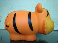 Cute Plastic Tiger Money Kids Piggy Banks 13.5cm Length X 10cm Height X 10cm Width