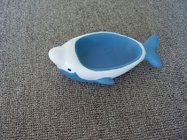 Vinyl Hippo Rubber Bath Toys Plastic Soap Holder / Dish For Bathroom Decoration