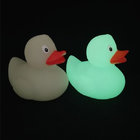 Multicolor Green Glowing Rubber Duck , Light Up Bath Ducks Phthalate Free Vinyl 8cm Duck