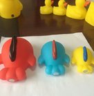 Rubber Natural Rubber Baby Toys ,Sea Creature Bath Toys With Magnetic Connectors