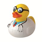 8cm Height Yellow Surgeon Custom Rubber Ducks OEM 40 Gram Eco Friendly PVC