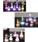 Snow Shape Color Changing Led Night Light , Acrylic Led Snowman For Outdoor Decorative