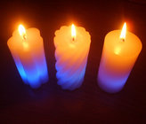 Light Activated Pillar Flameless LED Candles Rainbow Color Changing Eco Friendly
