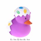 Broken Egg Colorful Small Christmas Rubber Duck Promotional Gift OEM Pattern