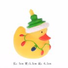 Floating Christmas Miniature Rubber Ducks Ornament Eco - Friendly PVC Toy