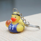Harmless Cute Sports Theme Mini Duck Keychains Gift For Kid'S Birthday Parties