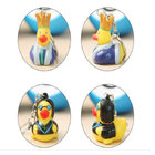 Customized Mini Rubber Animal Keychains Monster Duck For Bag BPA Free Vinyl