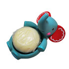 Frog Shape Soap Dish Soft Vinyl Toys Cute Animal Design Custom 7cm Diameter