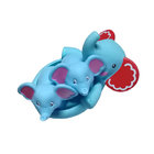 Cute Squeezing Rubber Ducks / Lion Animal Bath Toys Set Floating Elephant Toy Set