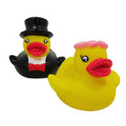 Bride And Groom Wedding Baby Rubber Duck Phthalates Free PVC With Hand Painting