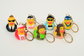 Promotion Mini Keychain duck with style of singer ducks and stars ducks