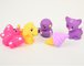 Small rubber bath toys floating animal toy set of squirt bath animal toy
