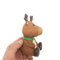 Squeeze Shooting Soft Plastic Toys With EVA Balls PVC OEM / ODM 15*8*9cm Animal Rubber