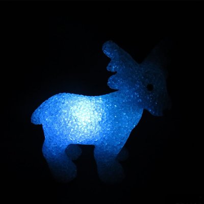 Eco Friendly LED Light Toy EVA Christmas Deer Ball Flameless Candle Decoration